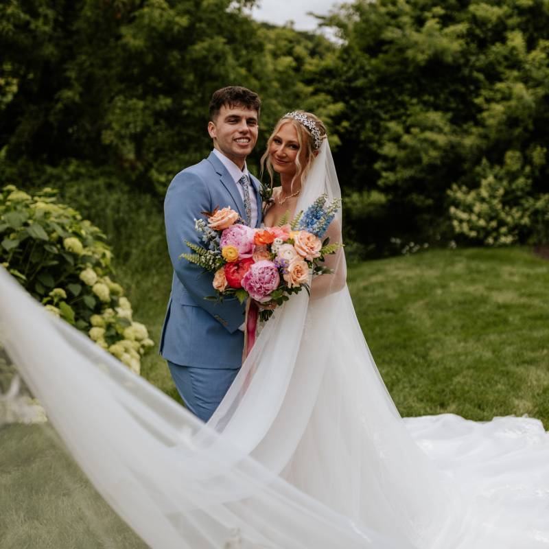 Maddie & Aaron's Butterfly-Kissed Celebration at Hidden Meadow and Barn | La Crosse Real Wedding