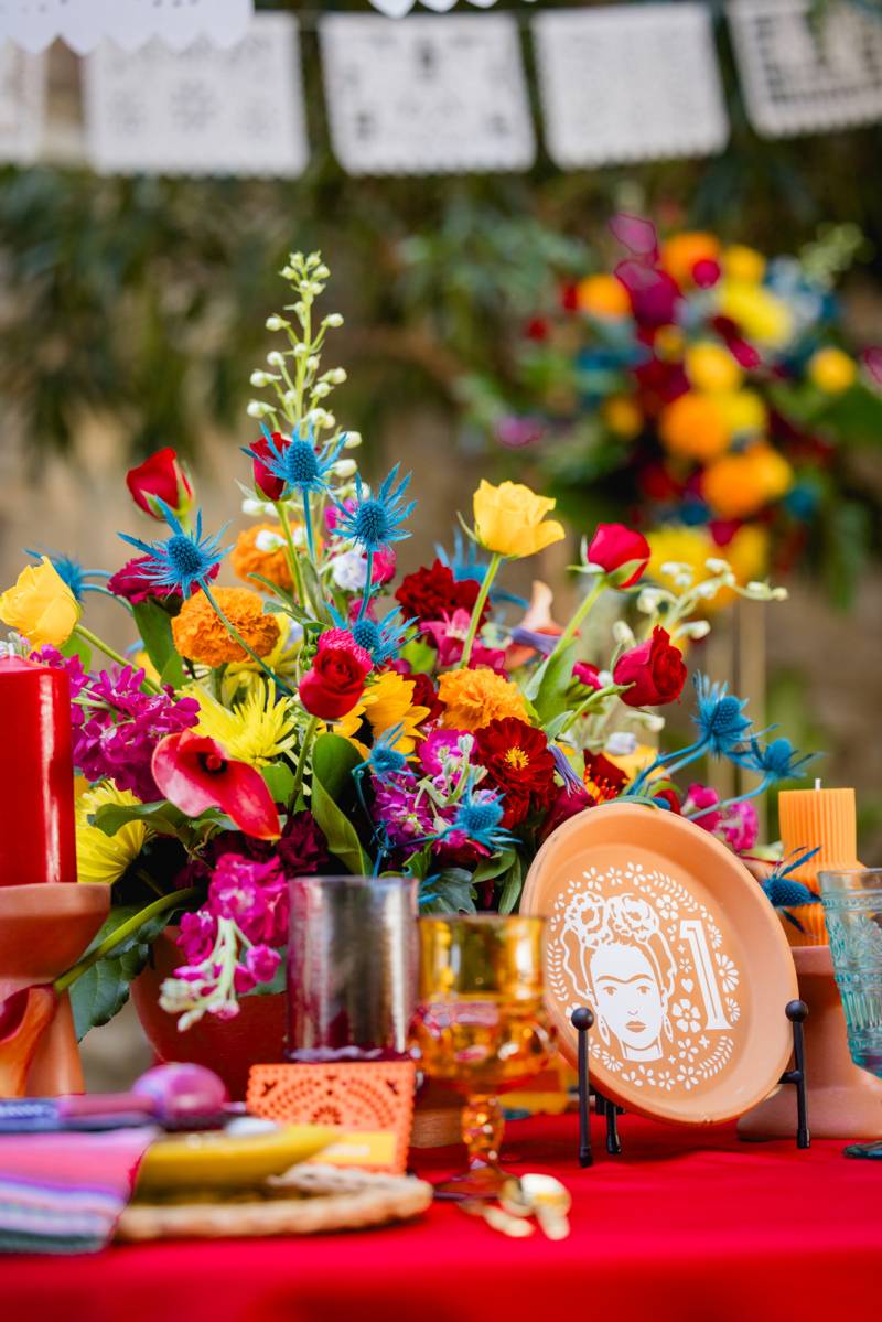 A VIBRANT FRIDA KAHLO-INSPIRED WEDDING DESIGN WITH COLORFUL + CREATIVE CULTURAL DETAILS AT ...