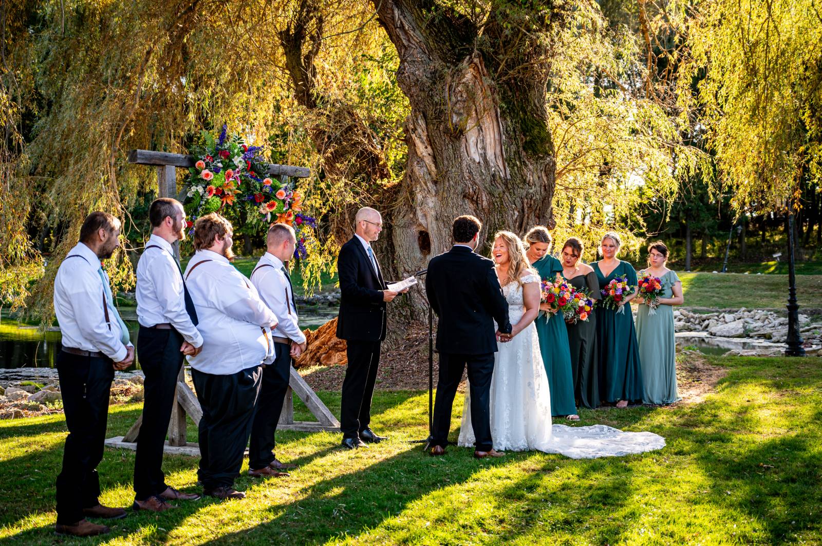 Rustic Charm & Bold Blooms: Sydnie & Derek's Late Summer Wedding at Springbrook Events | Madison ...
