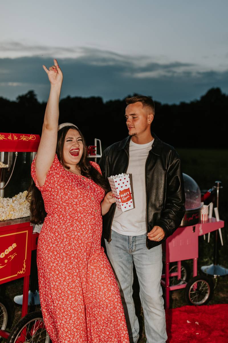 A RETRO '50S-STYLE DRIVE-IN ELOPEMENT WEDDING DESIGN IN WISCONSIN DELLS ...