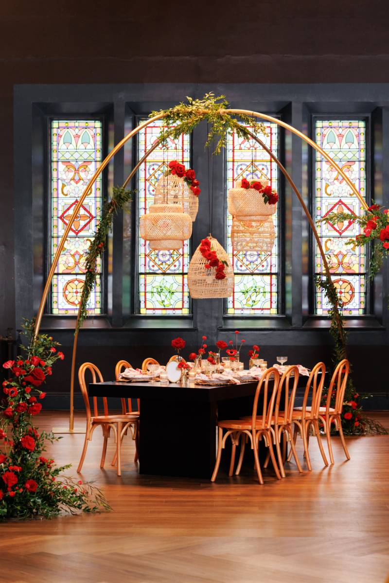 A DRAMATIC BLACK + RICH RED-TONED WEDDING DESIGN AT CAPELLA WEDDINGS ...