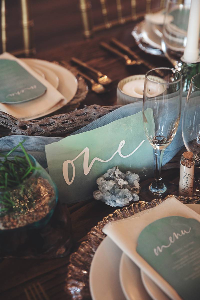 OCEAN MEETS INDUSTRIAL INSPIRATION SHOOT IN A COLOR PALETTE OF SEA ...