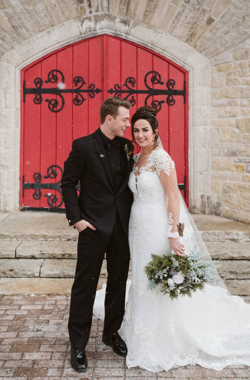 ELEGANT WINTER REAL WEDDING AT THE GOLDEN MAST INN | CASSIDY + BRET ...