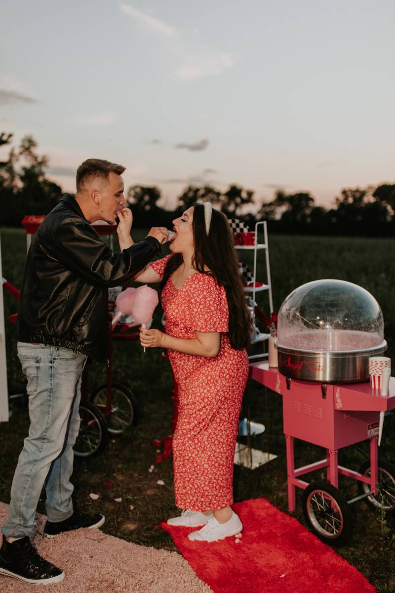 A RETRO '50S-STYLE DRIVE-IN ELOPEMENT WEDDING DESIGN IN WISCONSIN DELLS ...