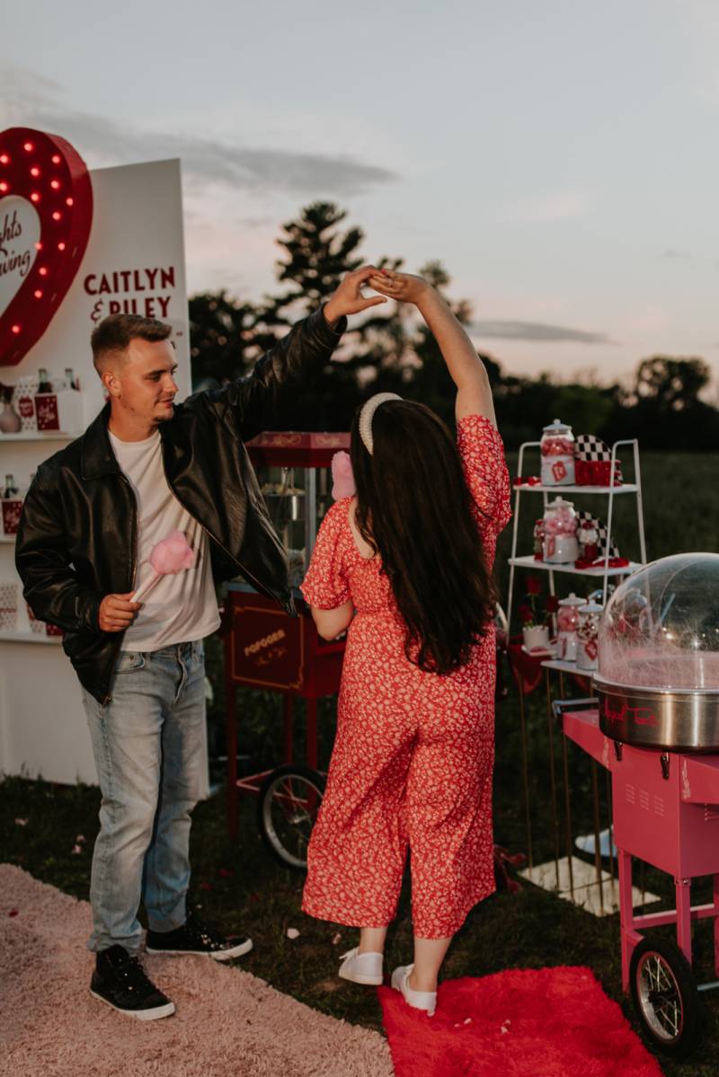 A RETRO '50S-STYLE DRIVE-IN ELOPEMENT WEDDING DESIGN IN WISCONSIN DELLS ...
