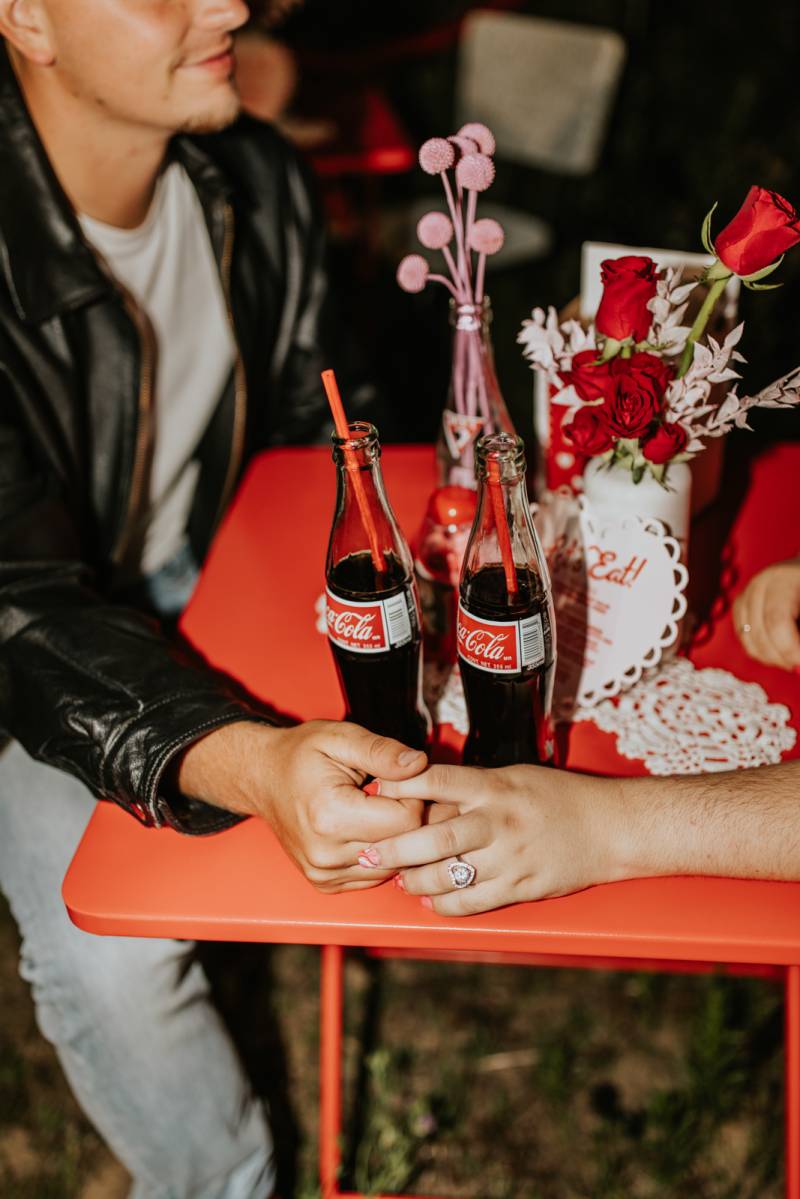 A RETRO '50S-STYLE DRIVE-IN ELOPEMENT WEDDING DESIGN IN WISCONSIN DELLS ...