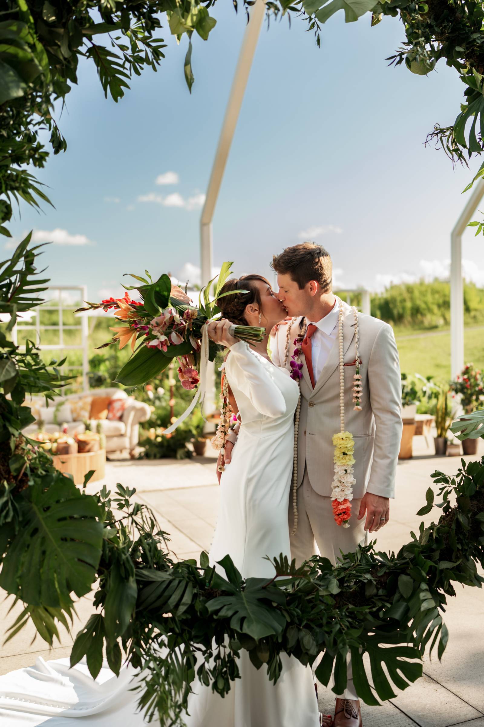 Papaya & Palm: A Tropical Wedding Editorial at Chula Vista's Chapel on ...