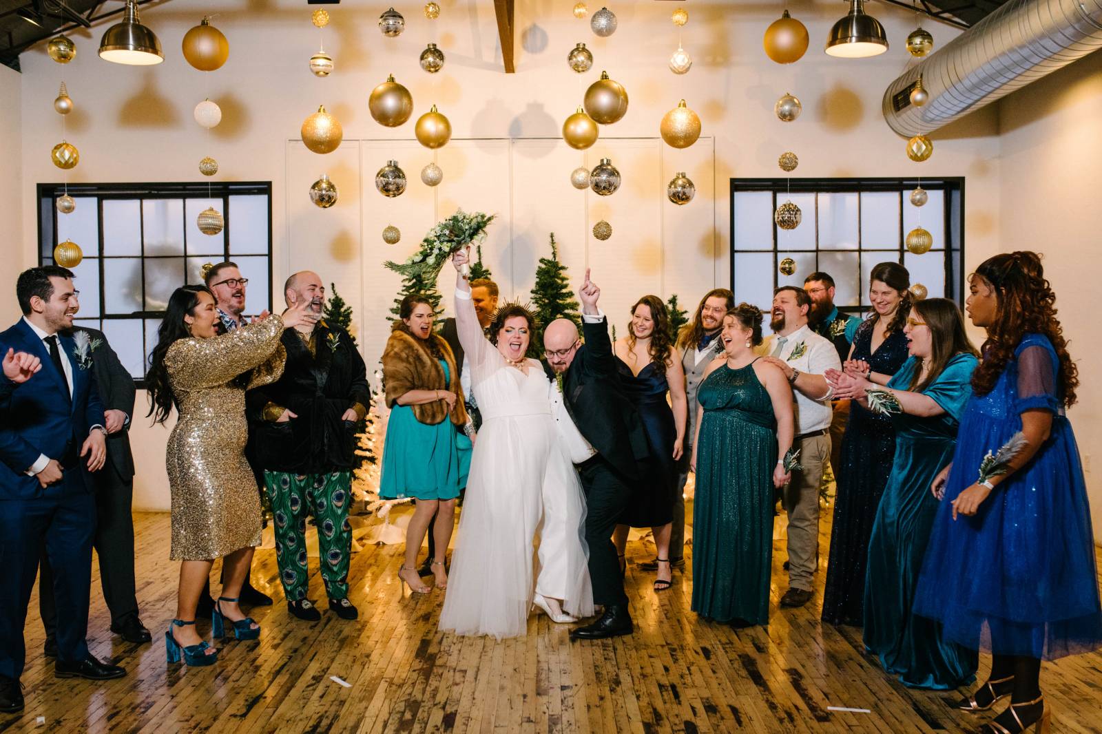 Sarah & Kendrick's Mid-Century Modern Winter Wonderland Wedding at The ...