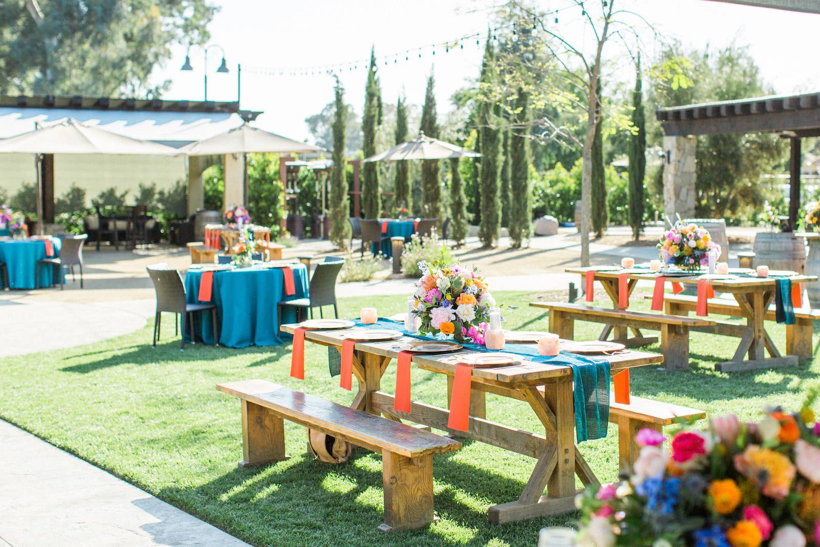 Colorful Rock N' Roll Mountaintop Wedding | OjaiReal Weddings