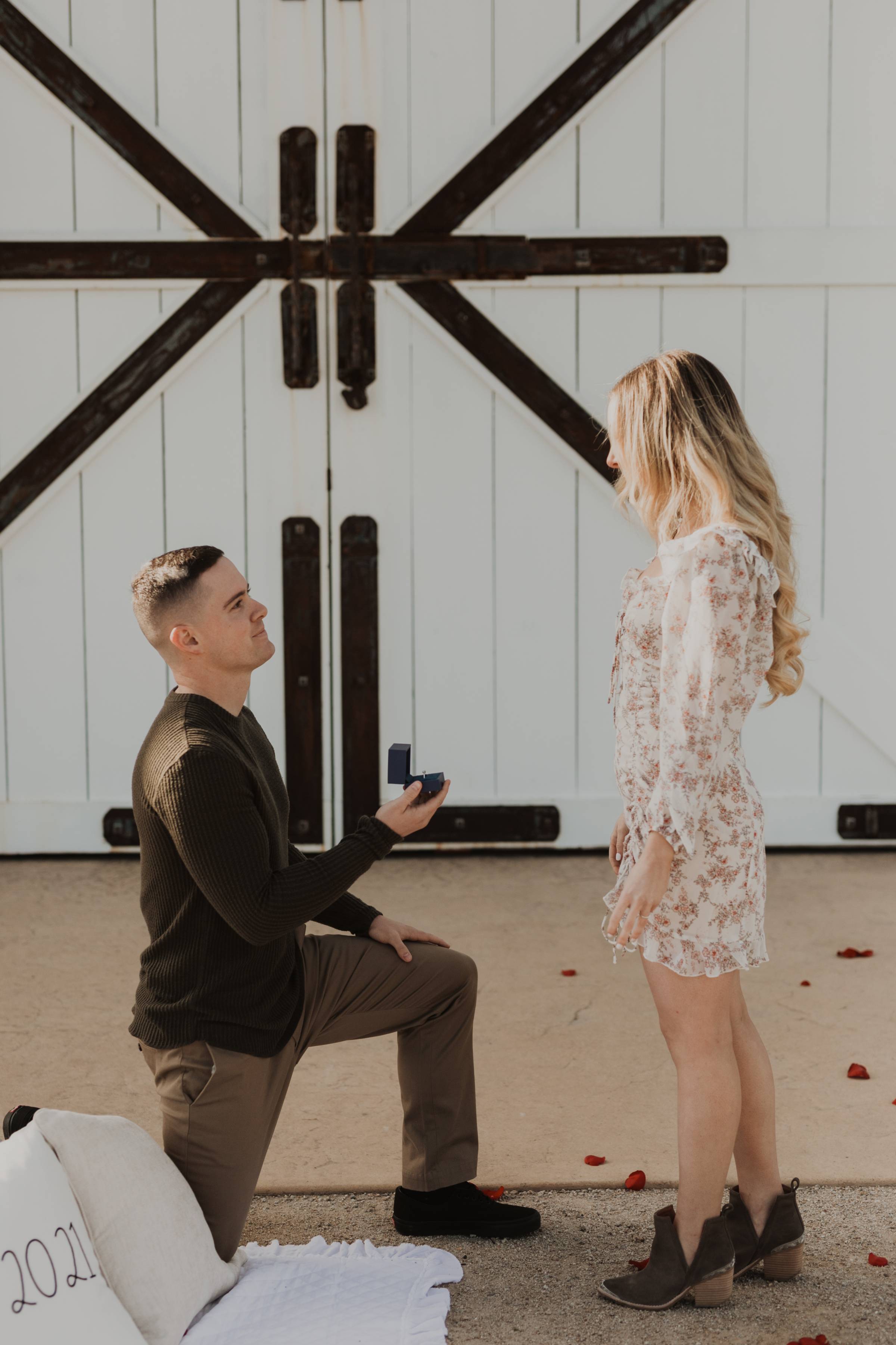 Intimate Proposal at The White Barn | San Luis ObispoReal Weddings