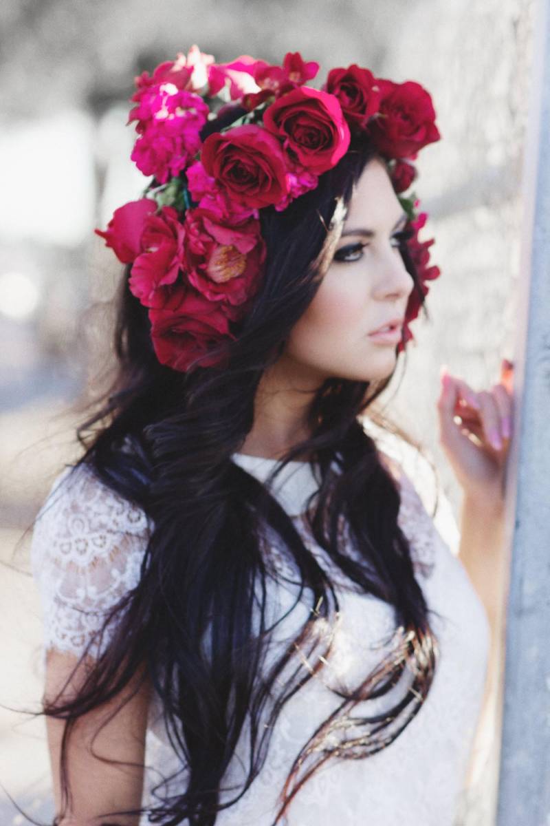 San Luis Obispo Fashion - Flower Crowns For Spring Wedding
