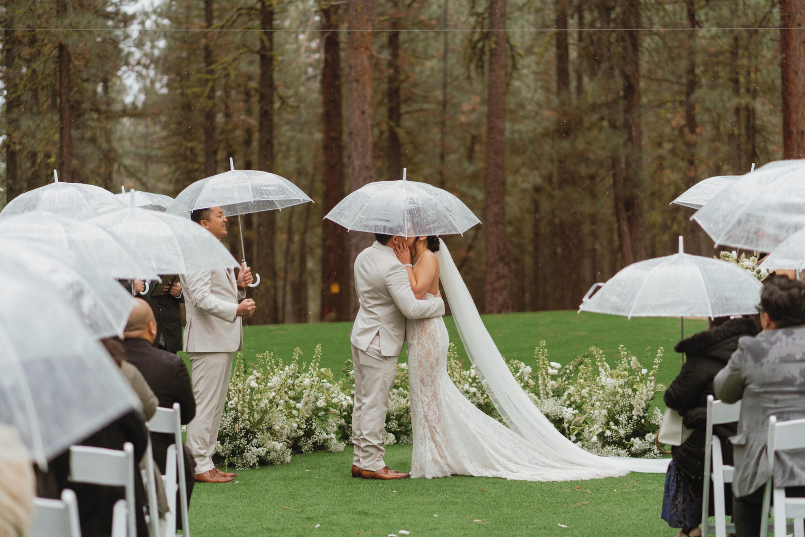 When Raindrops Turn to Magic: An Enchanting Chalet View Lodge Wedding ...